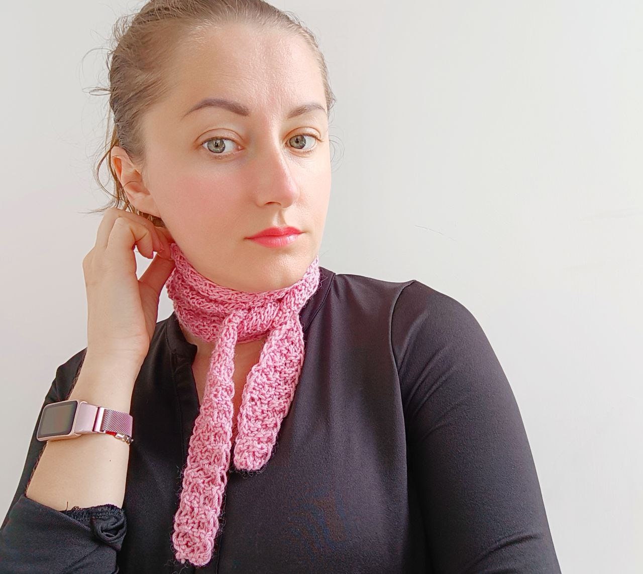 Mini Knit Scarf Pdf Pattern / Headscarf / Headband Scarf / Headwrap ...
