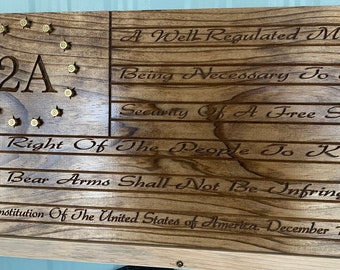2nd Amendment Wood Carving - Etsy