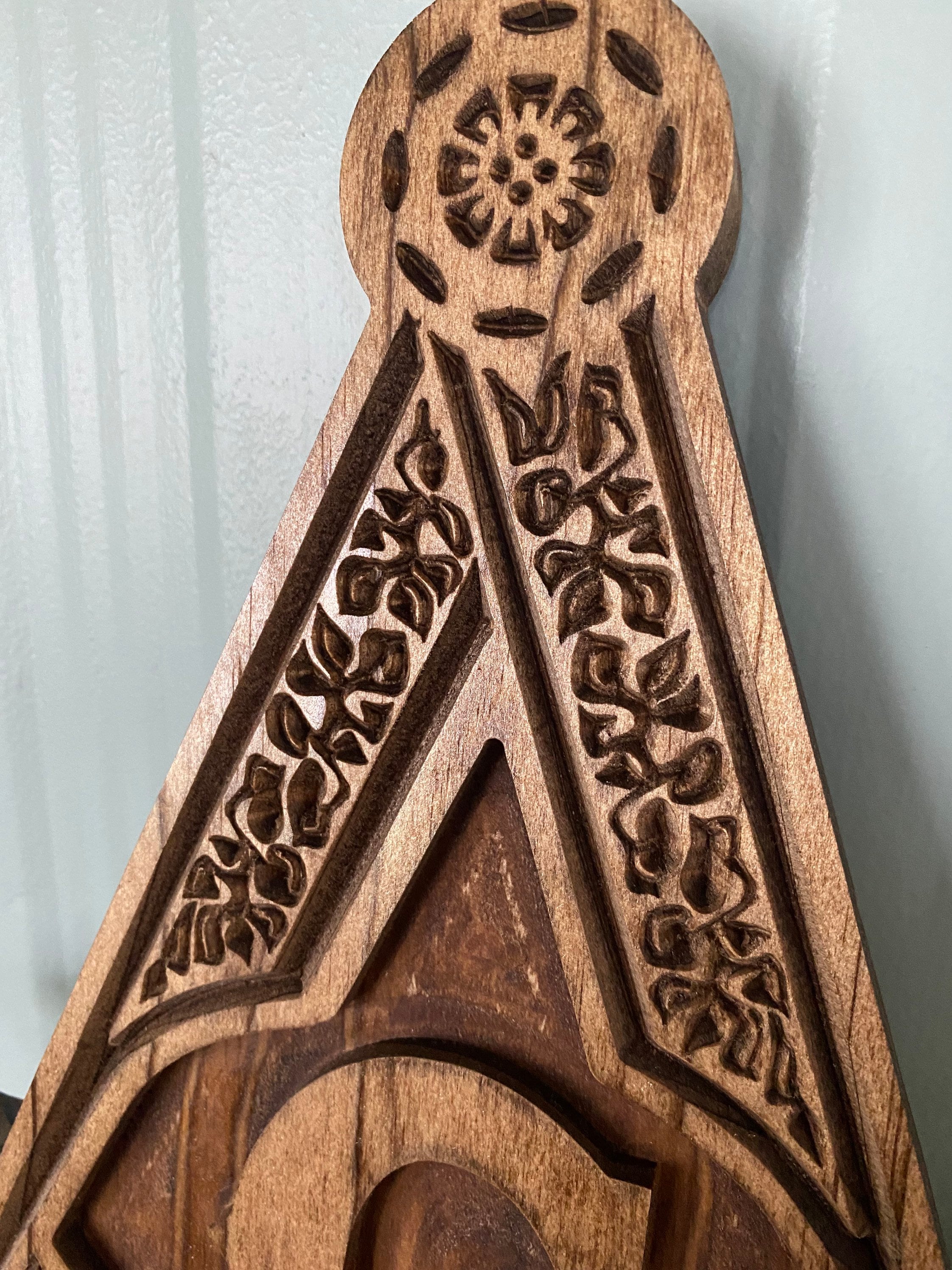 Custom Carved Wood Masonic Compass & Square Symbol - Etsy