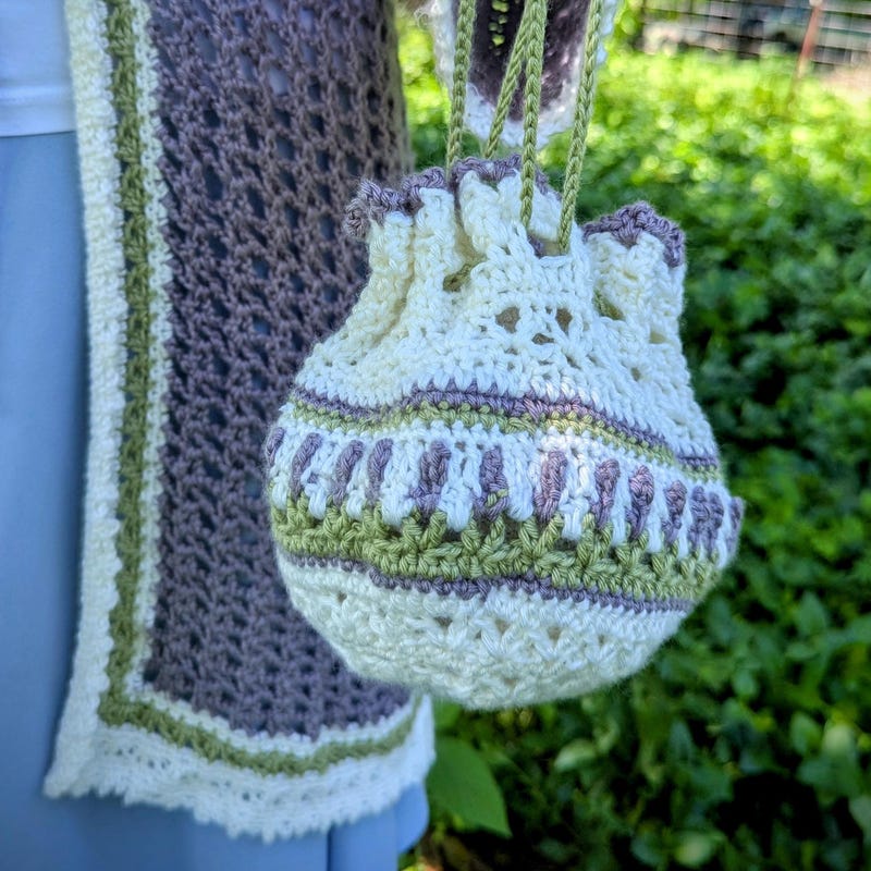 Lavender Crochet Headband - Etsy