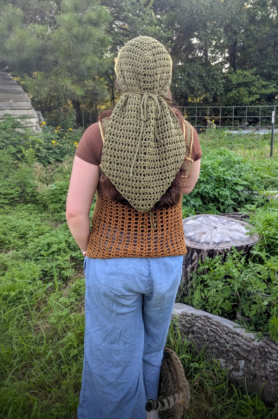 Crochet Cottage Sunflower Head Wraps Pattern / Crochet Durag ...