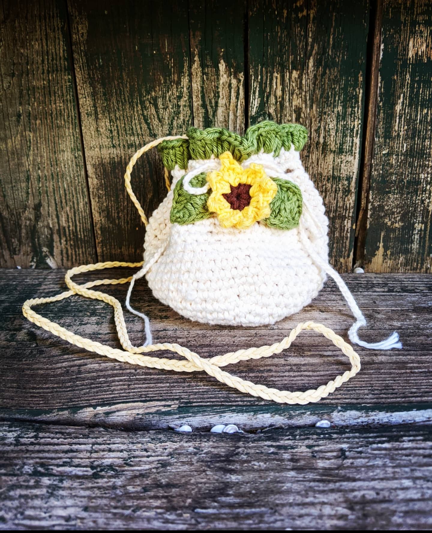 Small Cottagecore Sunflower Drawstring Purse/Crossbody Flower | Etsy