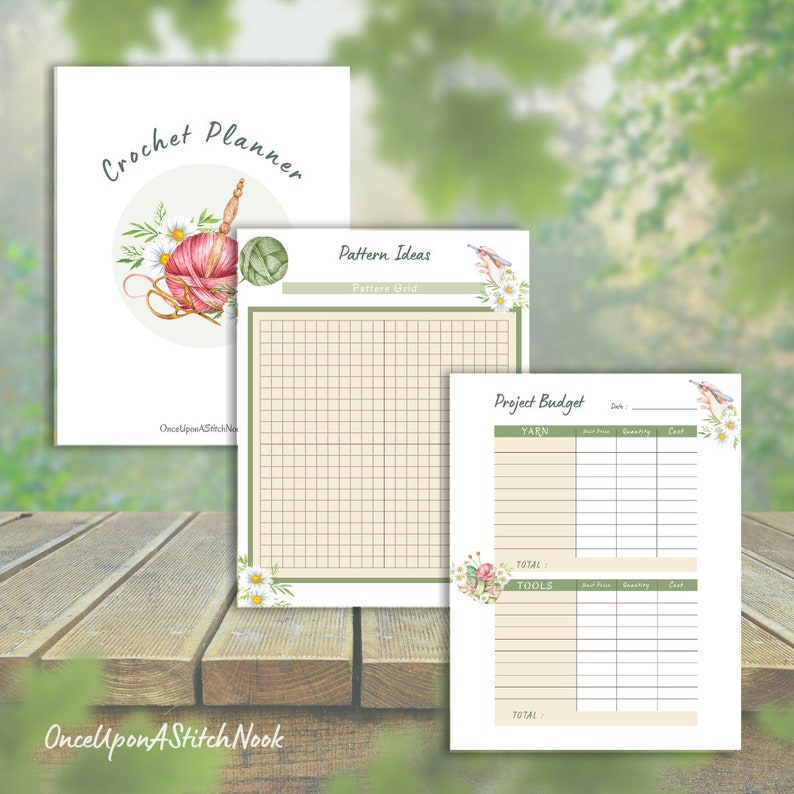 Cottagecore Crochet Planner Digital Download for Tracking - Etsy