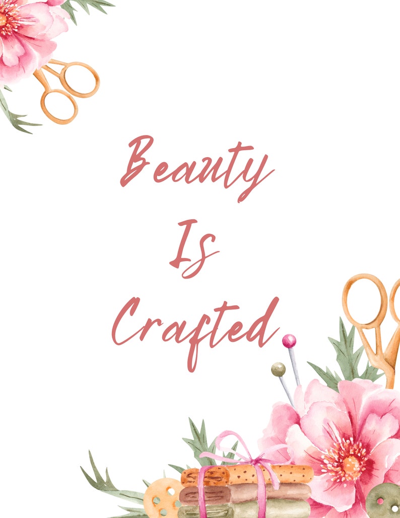 Printable Rose Creative Art Print for Craft Room / Home Decor - Etsy