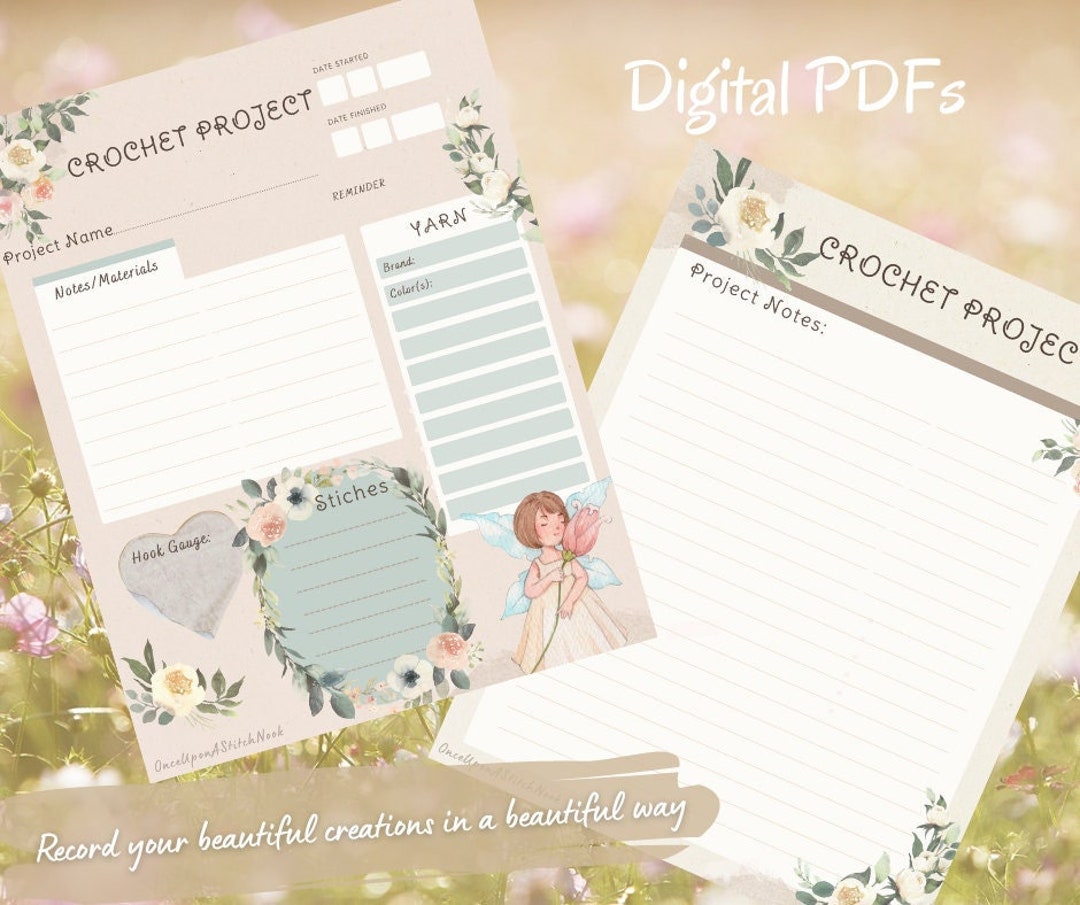 Printable Cottagecore Crochet Pattern Template for Personal Use ...