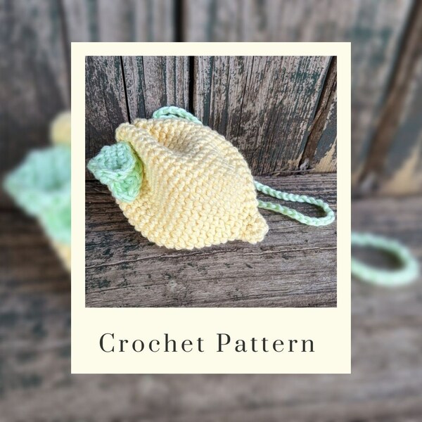 Crochet Lemon Coin Purse - Etsy