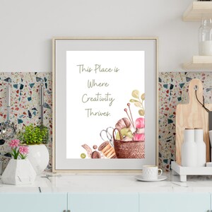 Printable Boho Crafter Art Print for the Home / Craft Rooms Decor ...