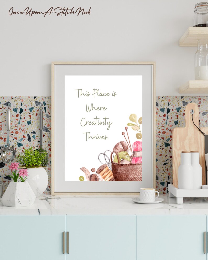Printable Boho Crafter Art Print for the Home / Craft Rooms Decor ...