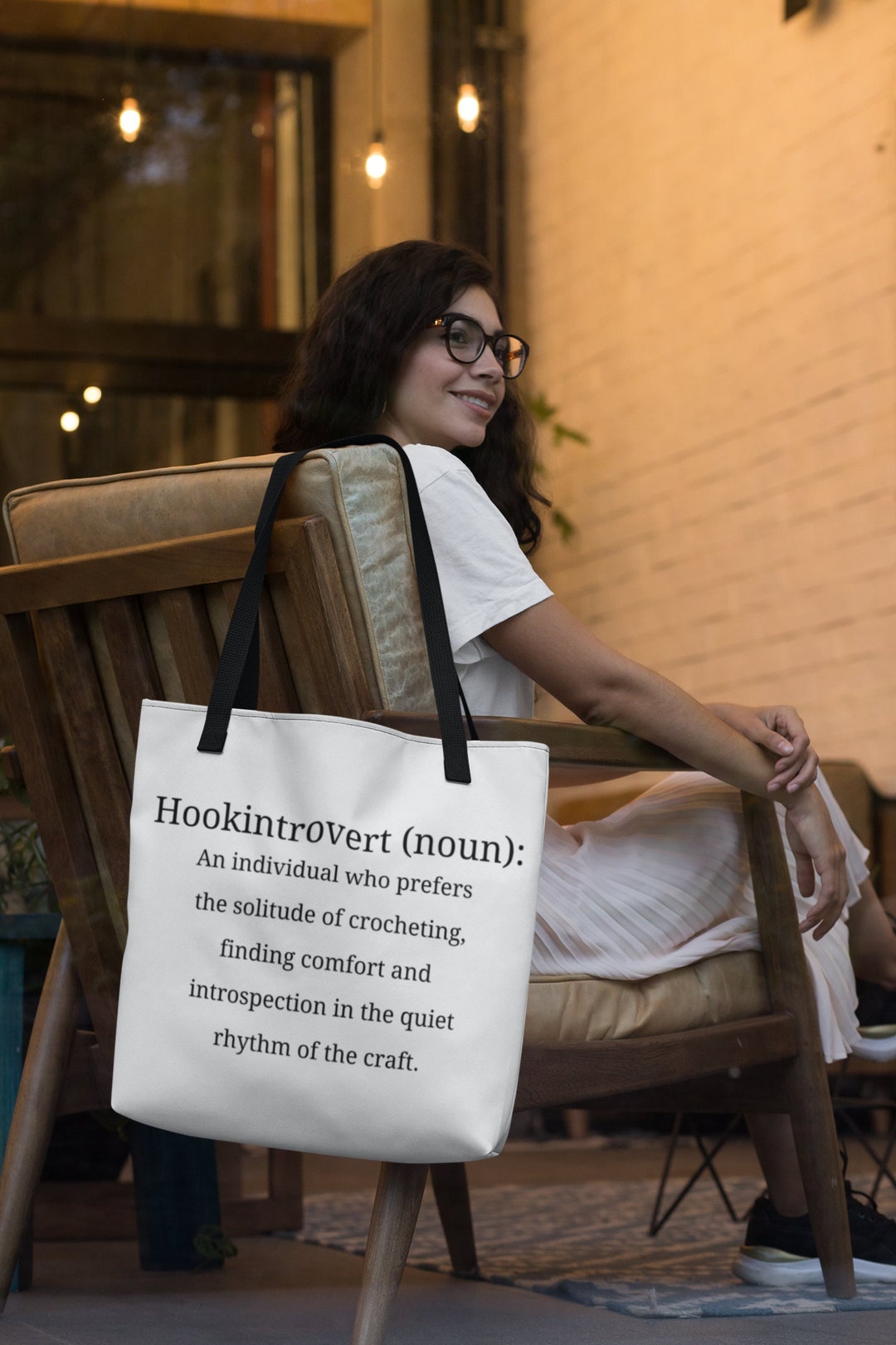 Hookintrovert Tote Bag / Crochet Introvert Tote Bags / Gift for ...