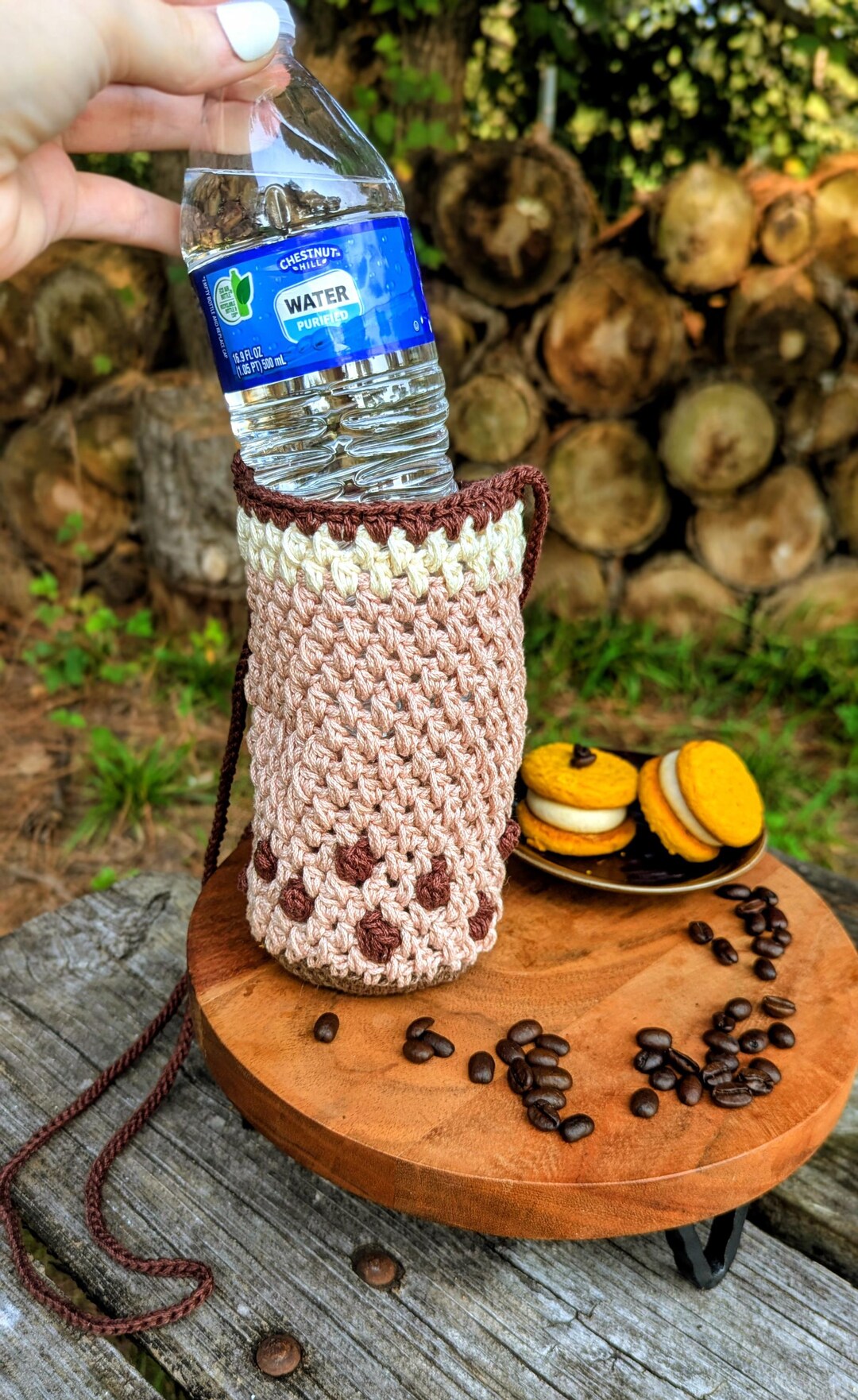 Boba Bubble Tea Bottle Holder Bag / Cute Kawaii Crossbody Crochet ...