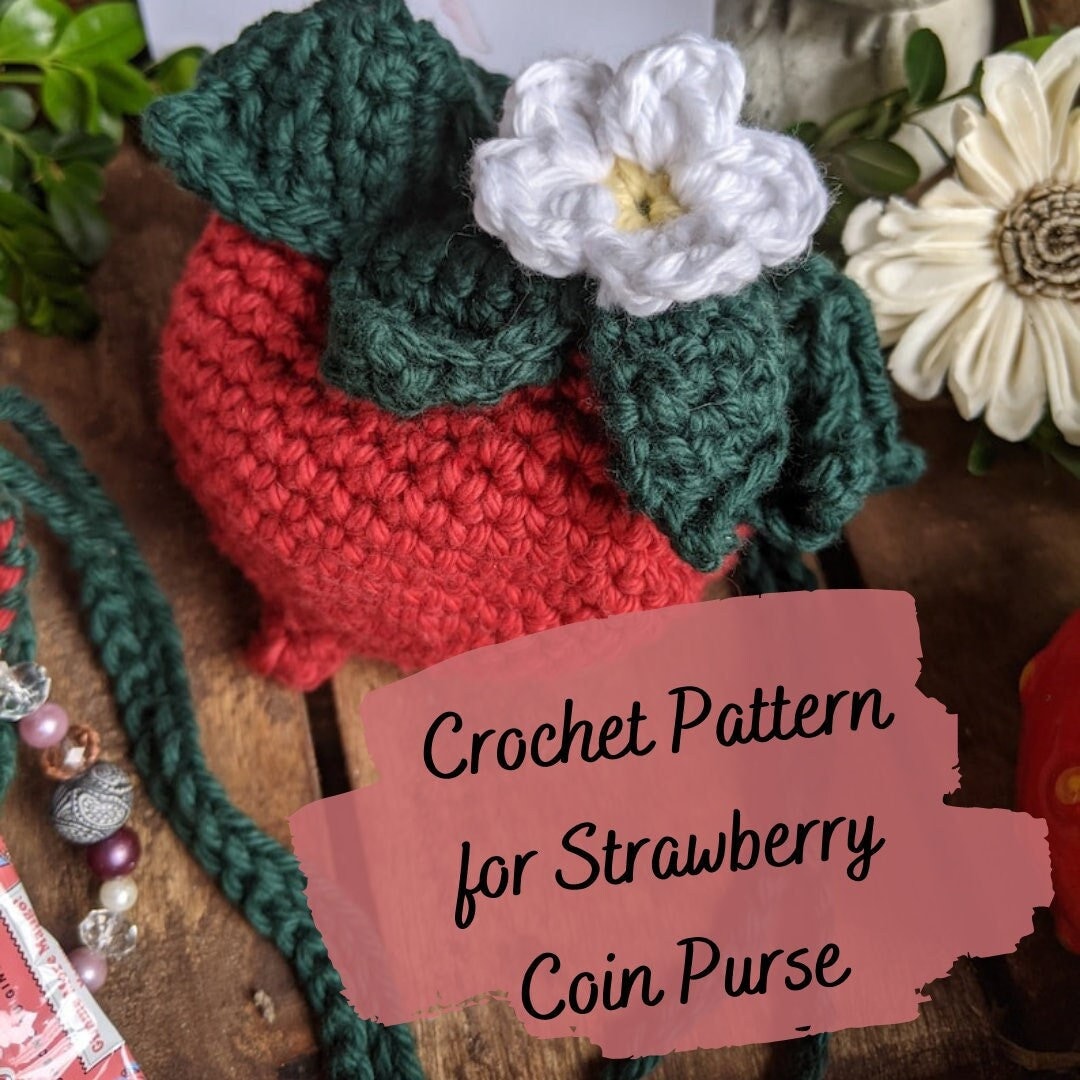 Crochet Strawberry Coin Purse Pattern / PDF Download File - Etsy