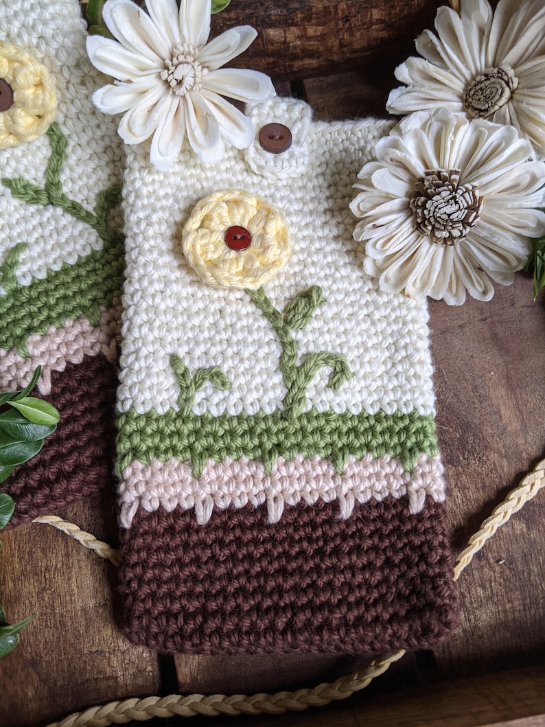 Cottagecore Sunflower Cell Phone Purse/phone Cover Holder/ Fairy Teen ...