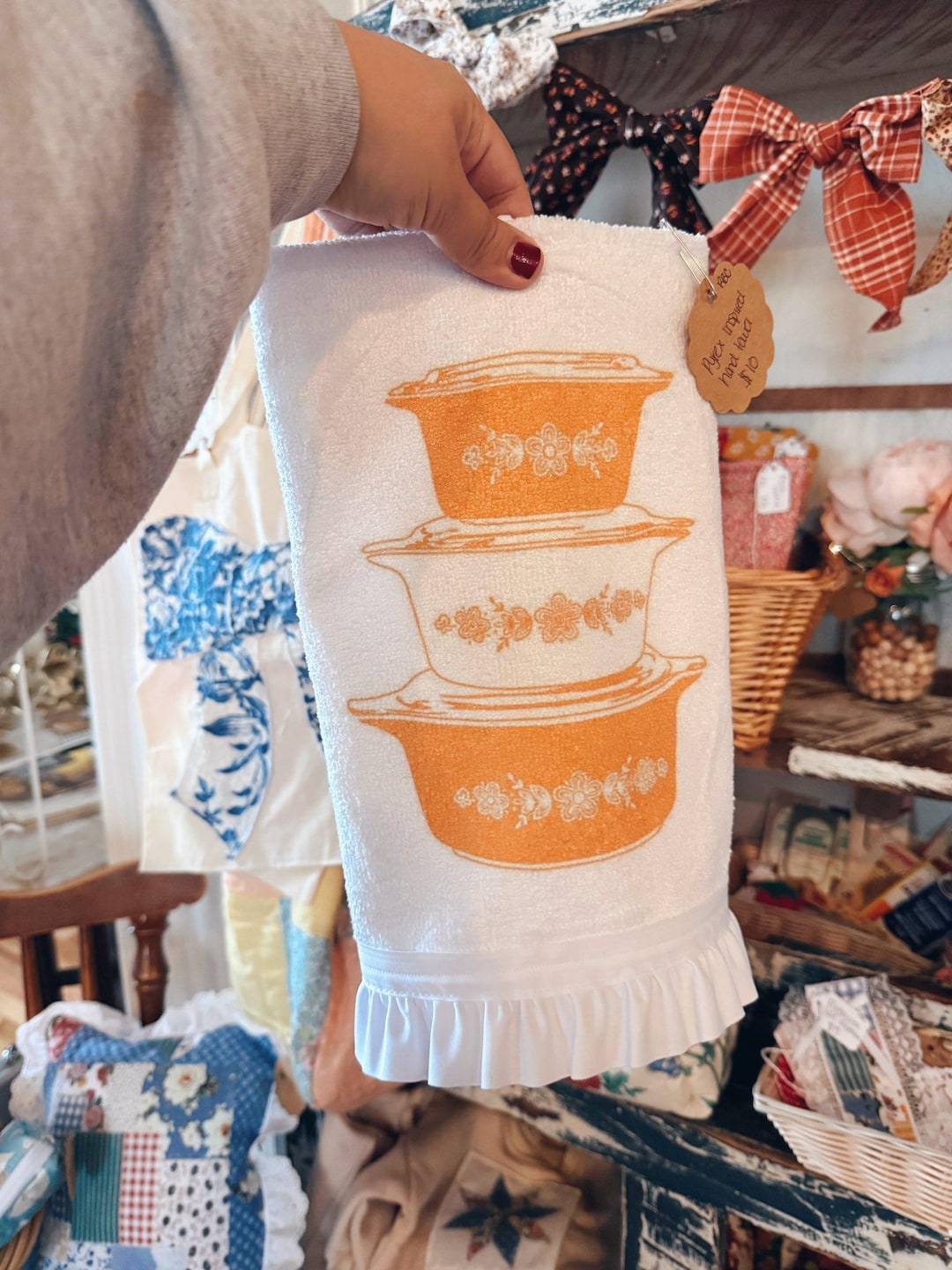 Vintage *INSPIRED* Pyrex, Corelle, Heartland & Goose Hand Towels - Etsy
