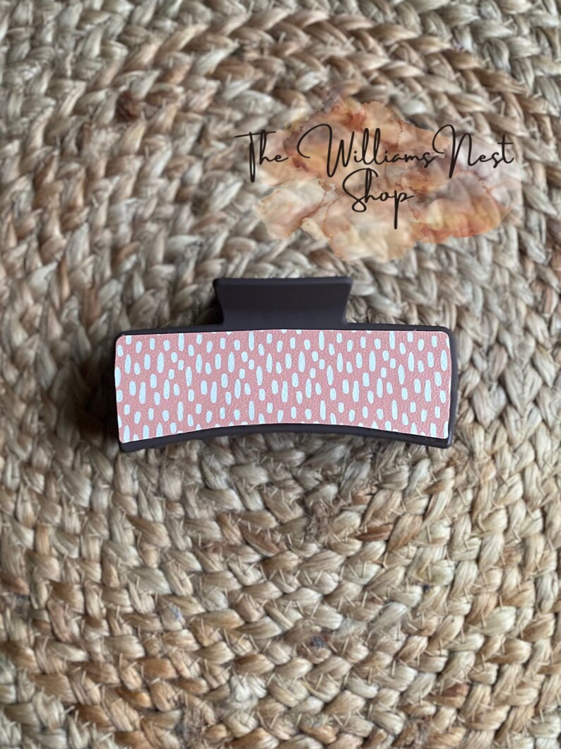 Boho Abstract Peach Hair Claw Clip - Etsy
