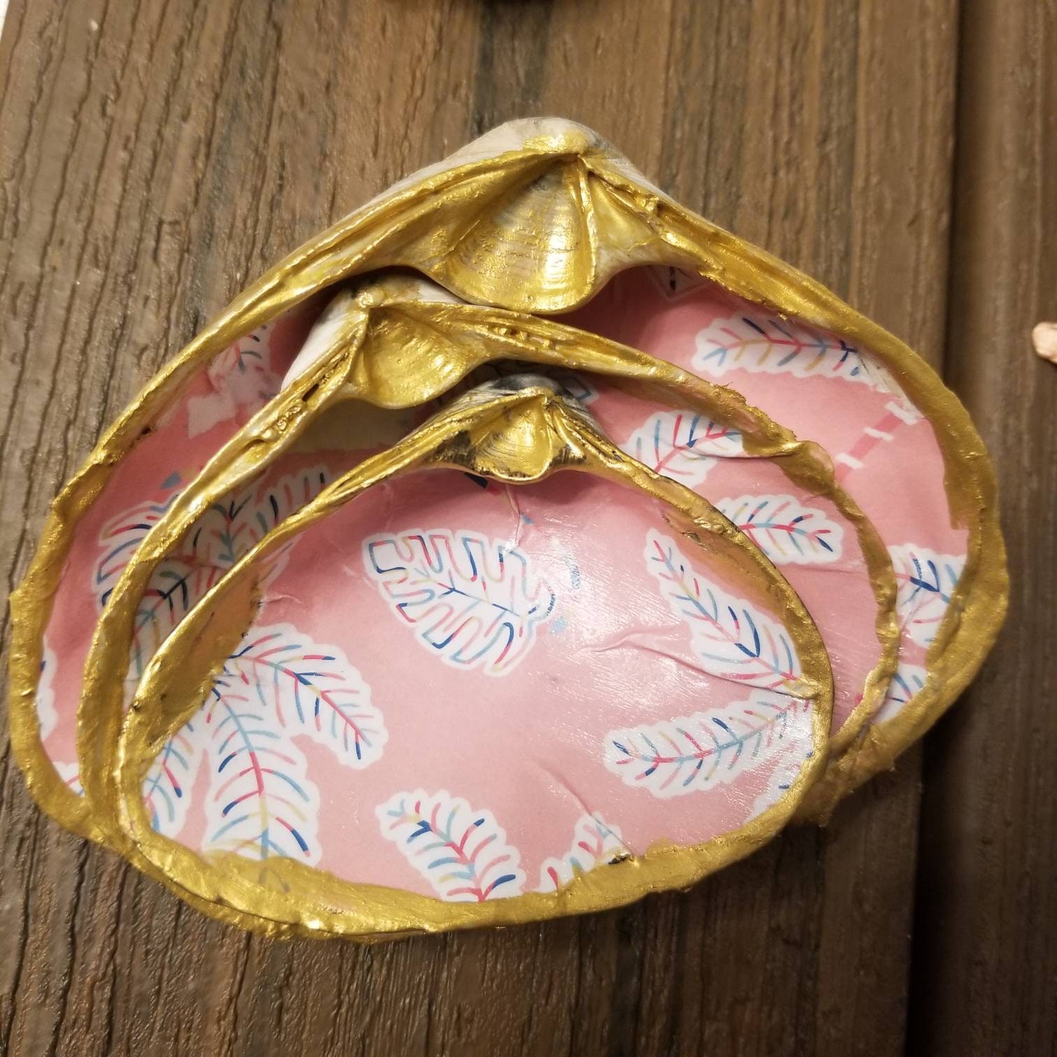 Trio of Upcycled Clamshells set of Three - Etsy