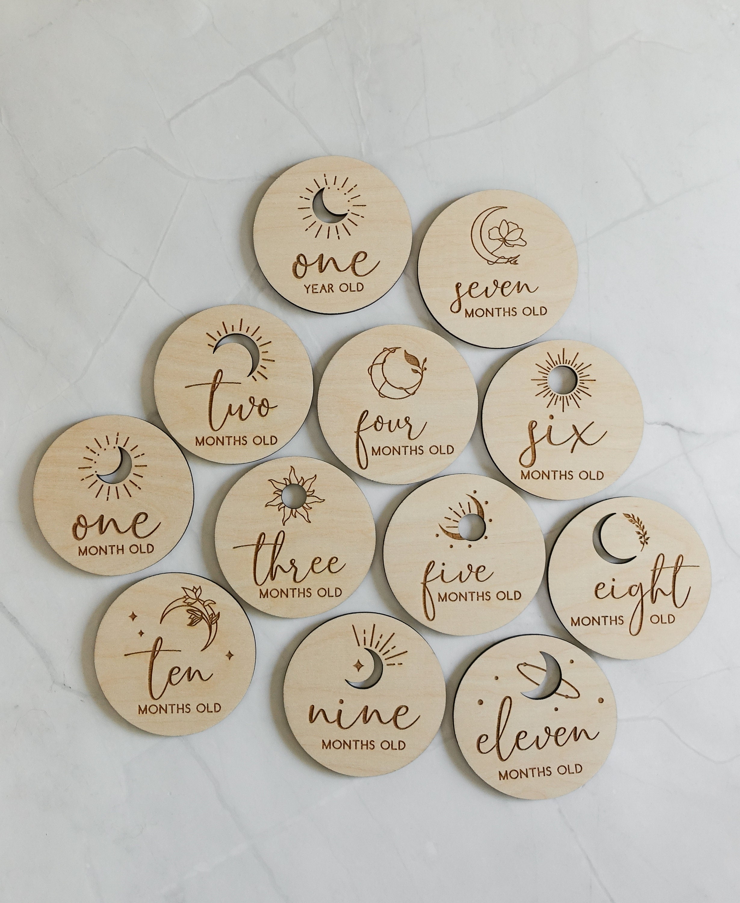 Baby Monthly Milestone Markers Star Theme Milestone Markers - Etsy