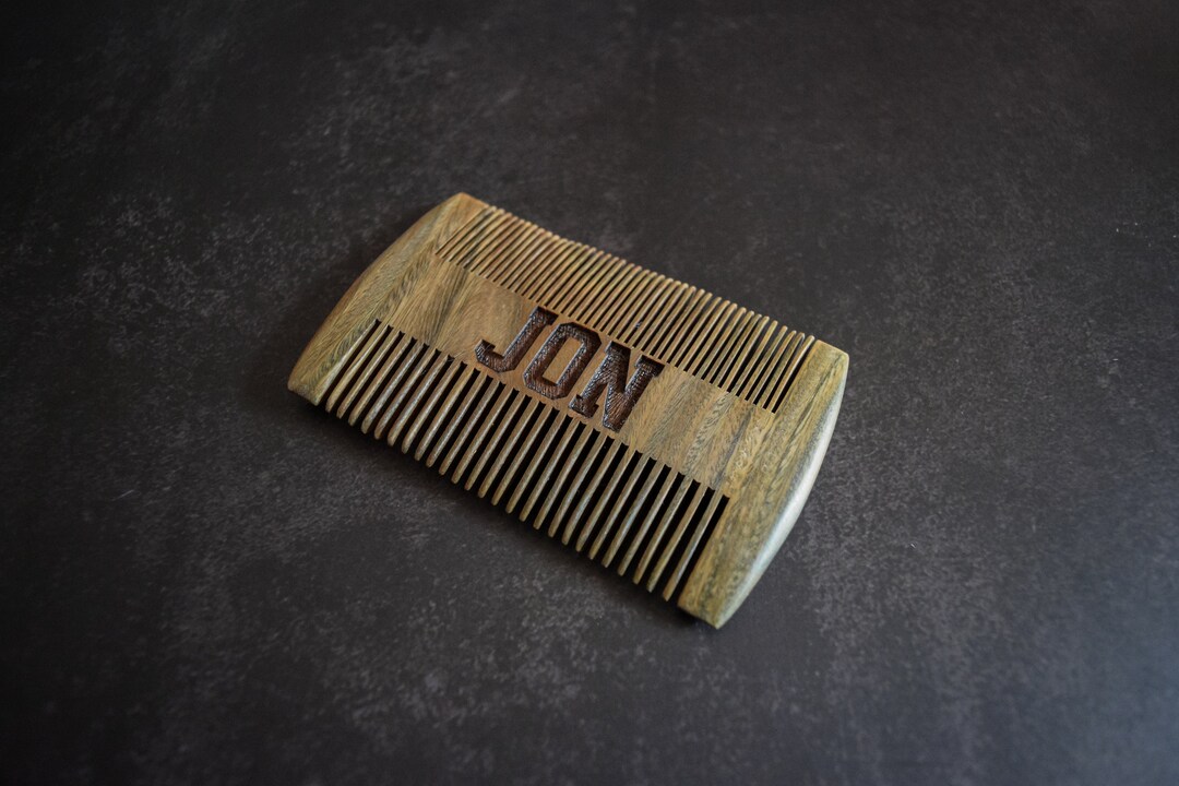 Personalized Beard Comb, Engraved Mustache Comb, Groomsmen Gift ...
