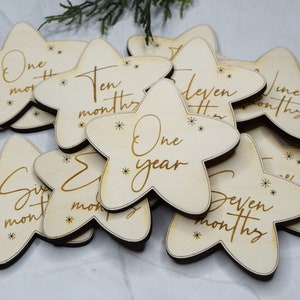 Baby Monthly Milestone Markers Star Theme Milestone Markers | Etsy