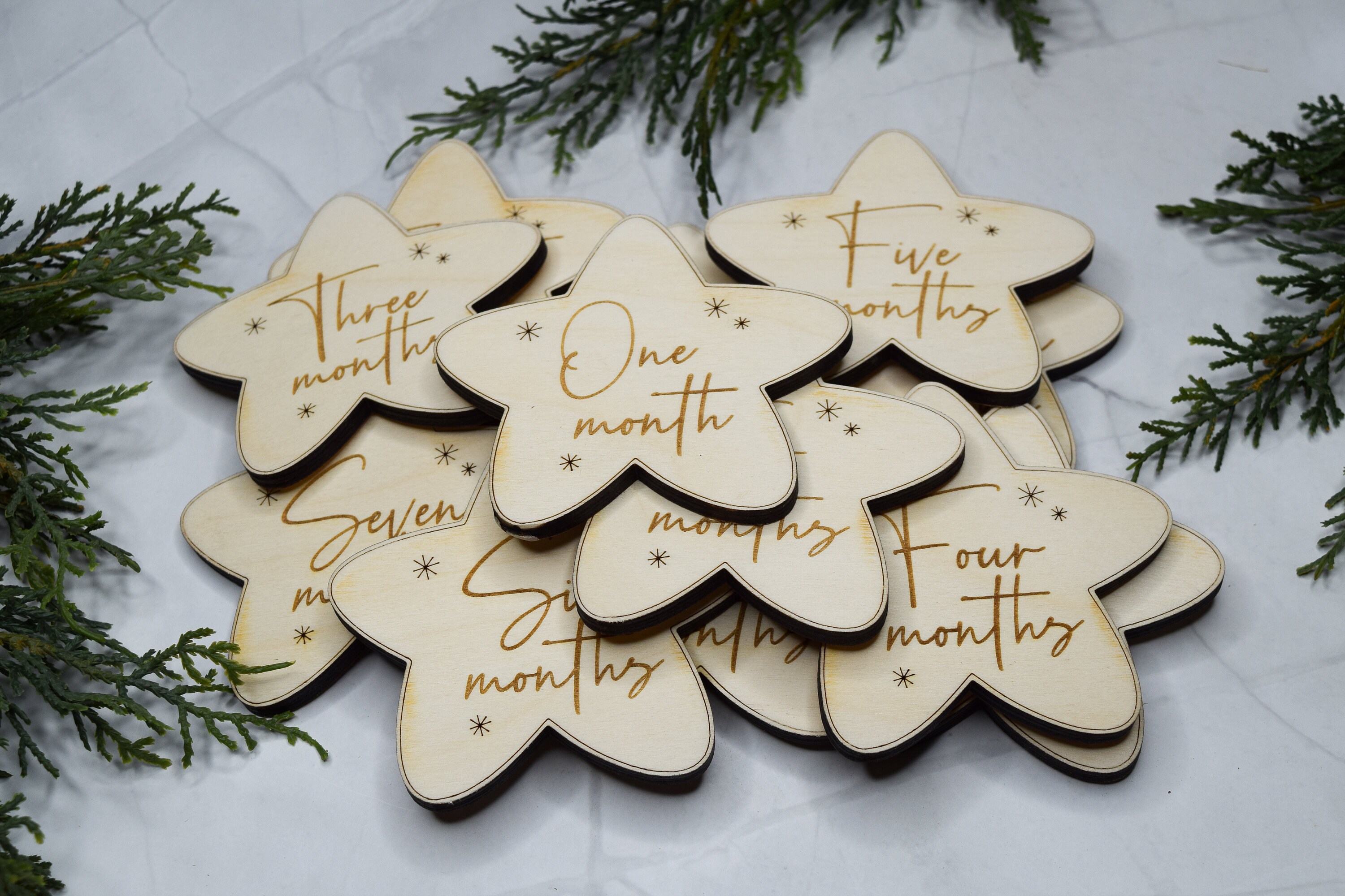 Baby Monthly Milestone Markers Star Theme Milestone Markers - Etsy