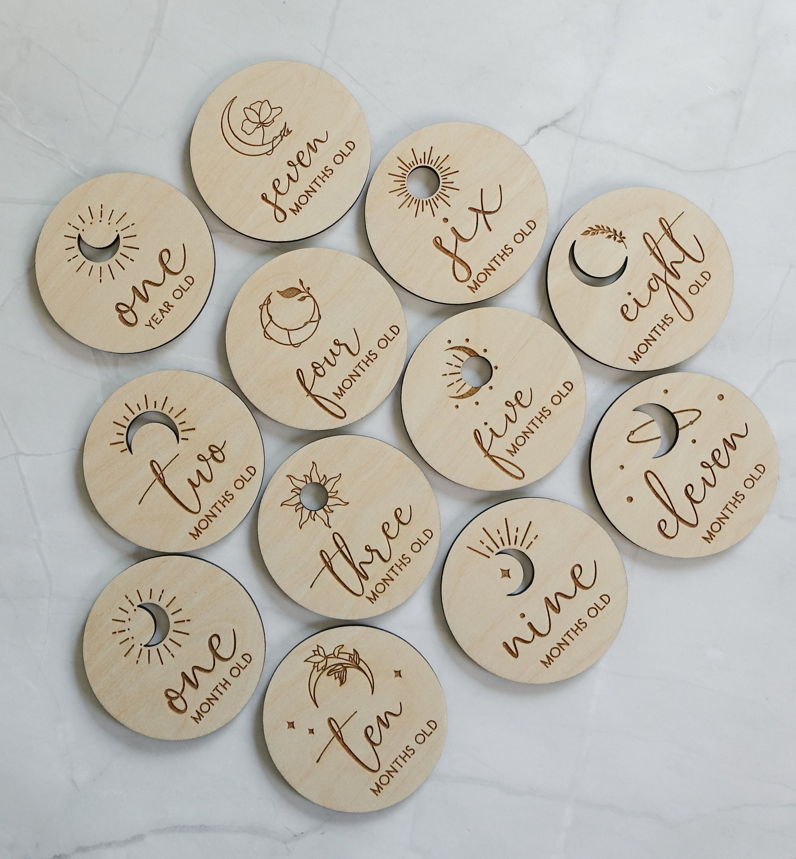 Baby Monthly Milestone Markers Star Theme Milestone Markers - Etsy