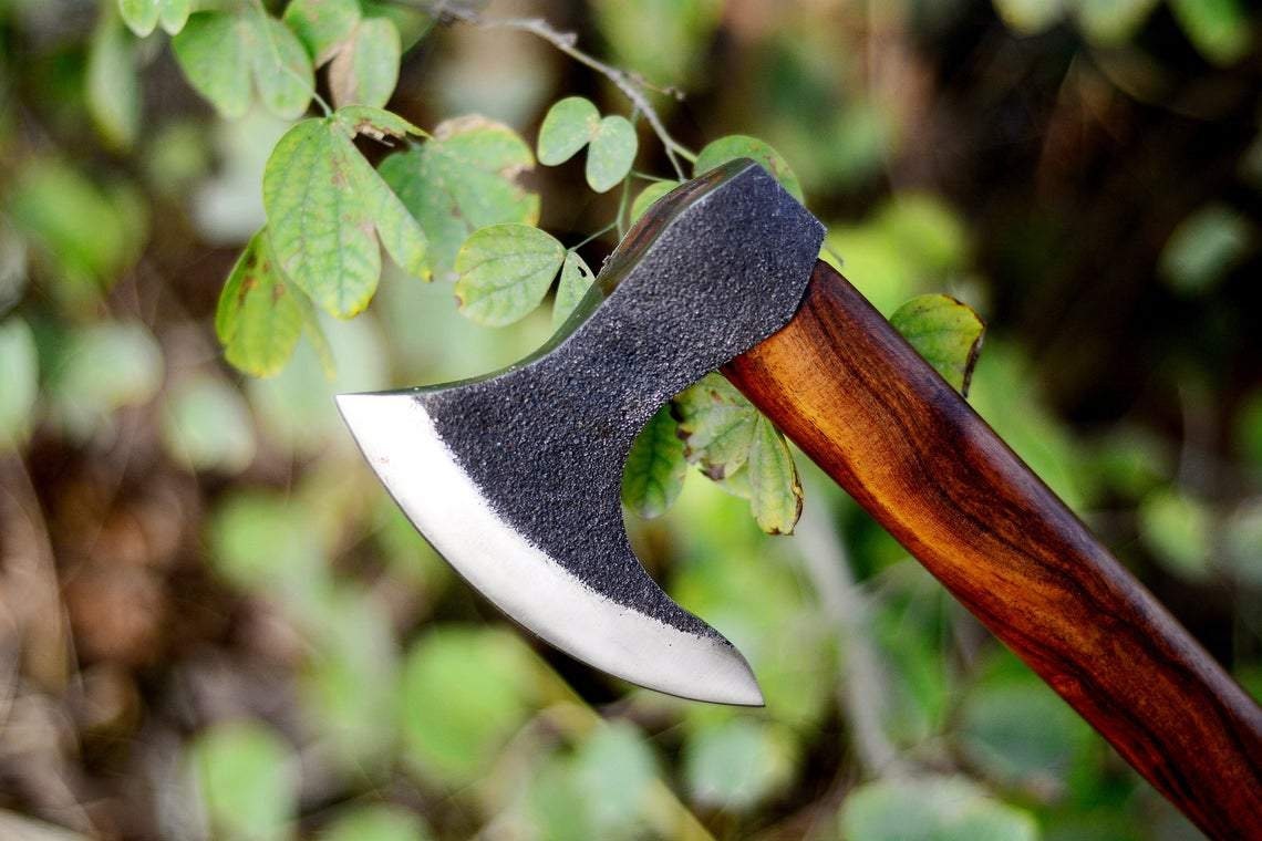 Hand Forged Woodland Axe Custom Handmade Forged Wooden Axe | Etsy