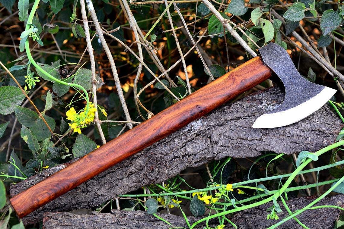 Hand Forged Woodland Axe Custom Handmade Forged Wooden Axe | Etsy