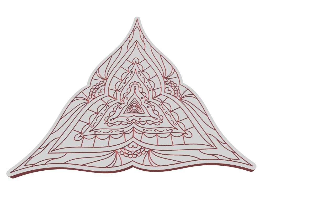 Triangle Mandala Svg File Perfect File for CNC or Laser - Etsy