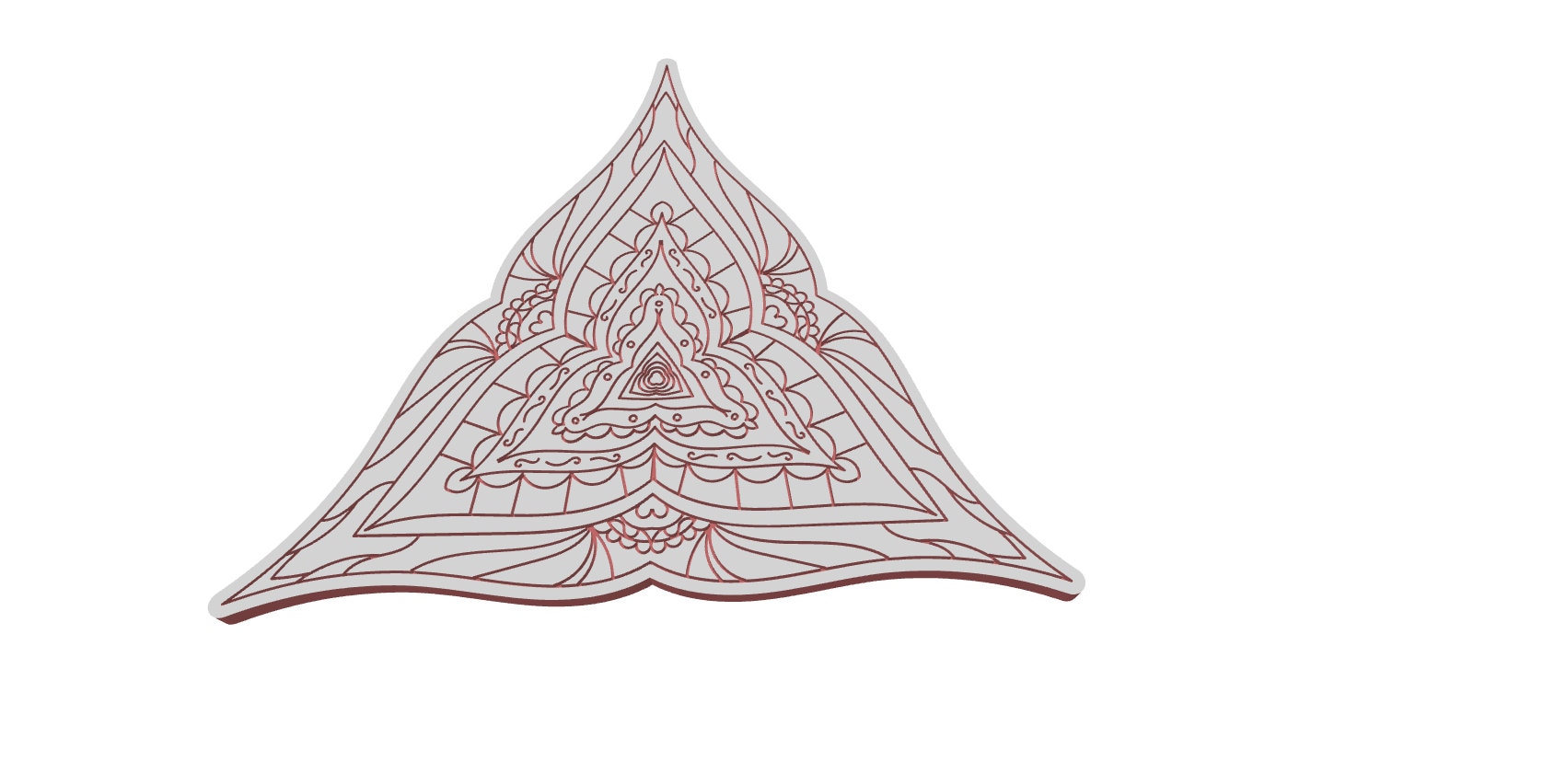 Triangle Mandala Svg File Perfect File for CNC or Laser - Etsy