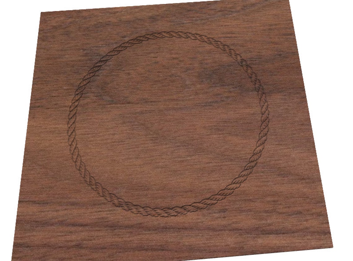 Braided Rope Circle Digital File in SVG and PNG . Digital Files for ...
