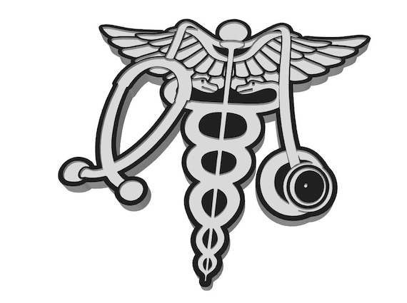 Medical Symbol SVG for Doctor Nurse Professional Caduceus - Etsy