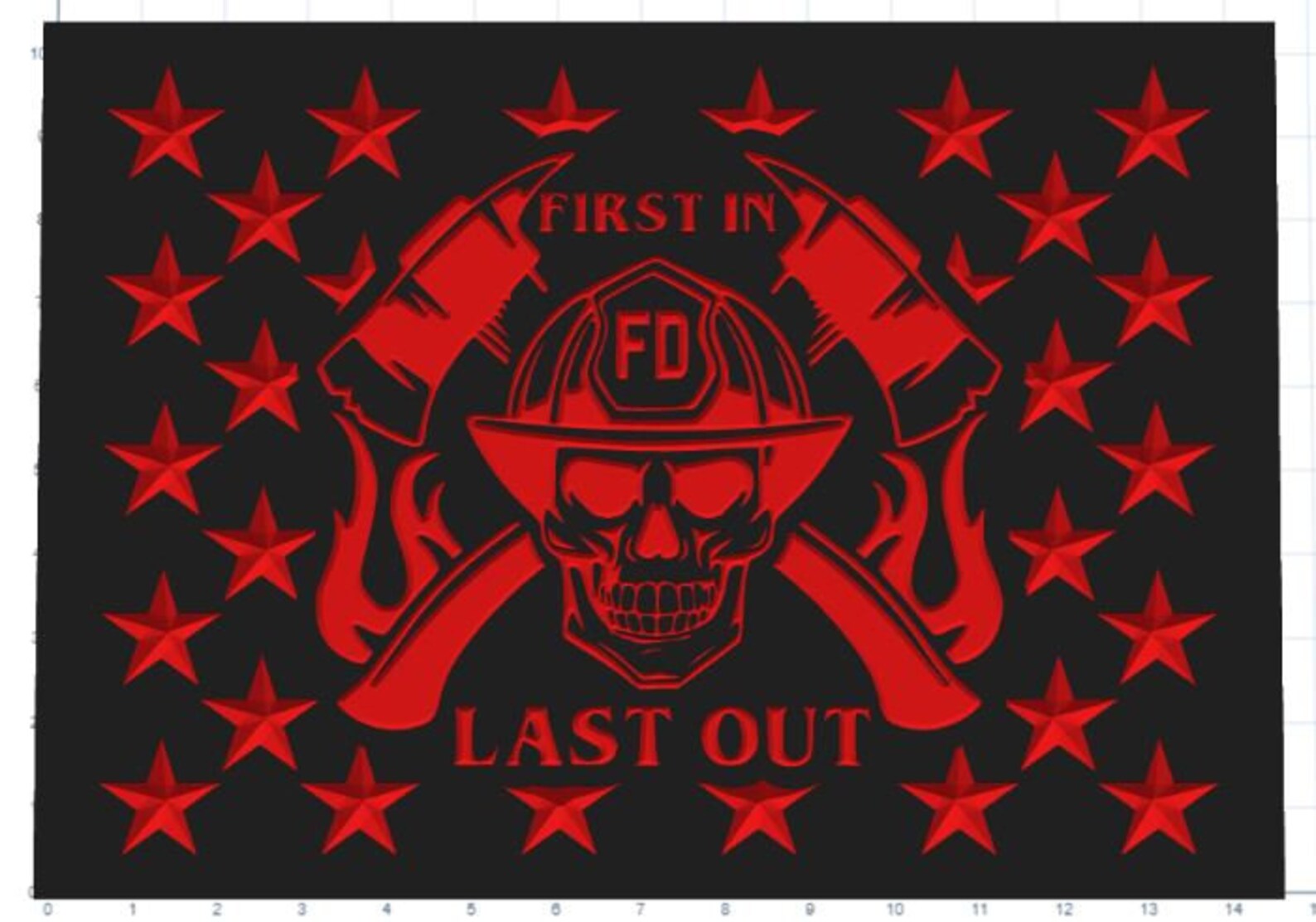 FIREFIGHTER First in Last Out UNION Digital File in SVG and Png for ...