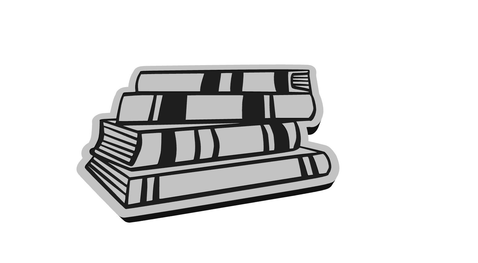 Stacked Books - Svg File - Etsy