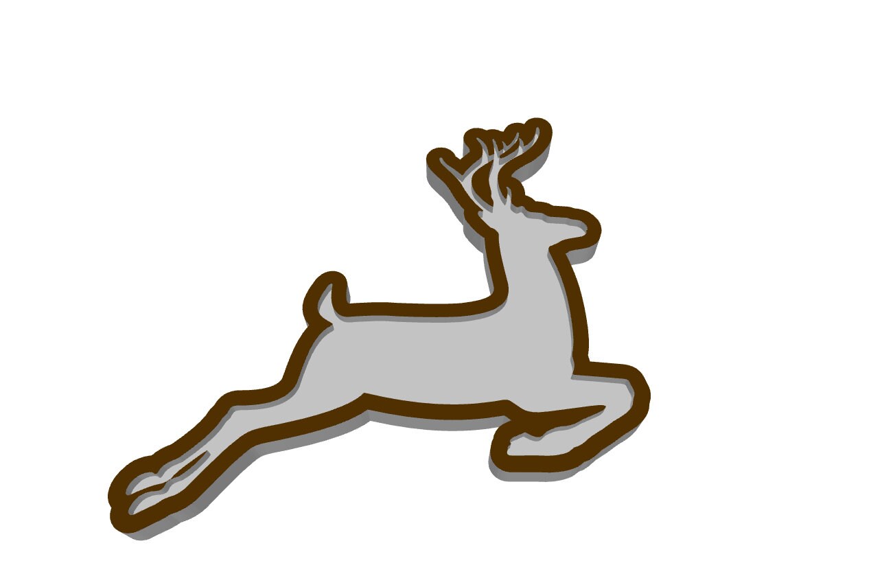 Jumping Deer - Svg File - Perfect File for CNC Candy Dish - Etsy