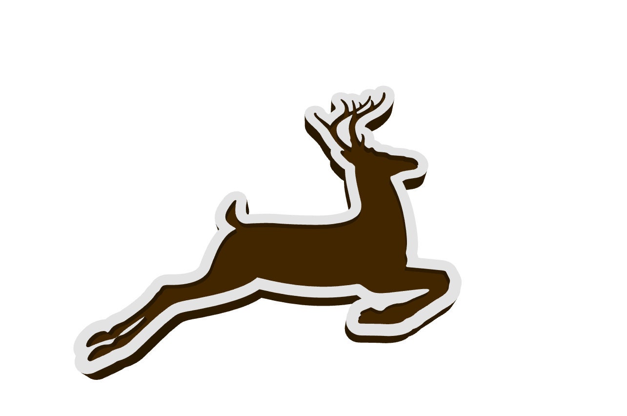 Jumping Deer - Svg File - Perfect File for CNC Candy Dish - Etsy