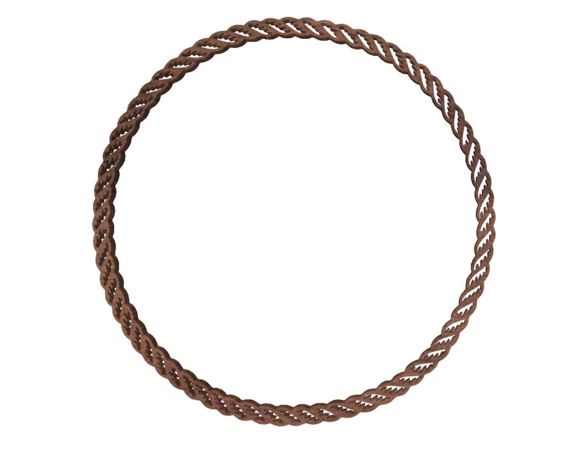 Braided Rope Circle Digital File in SVG and PNG . Digital - Etsy