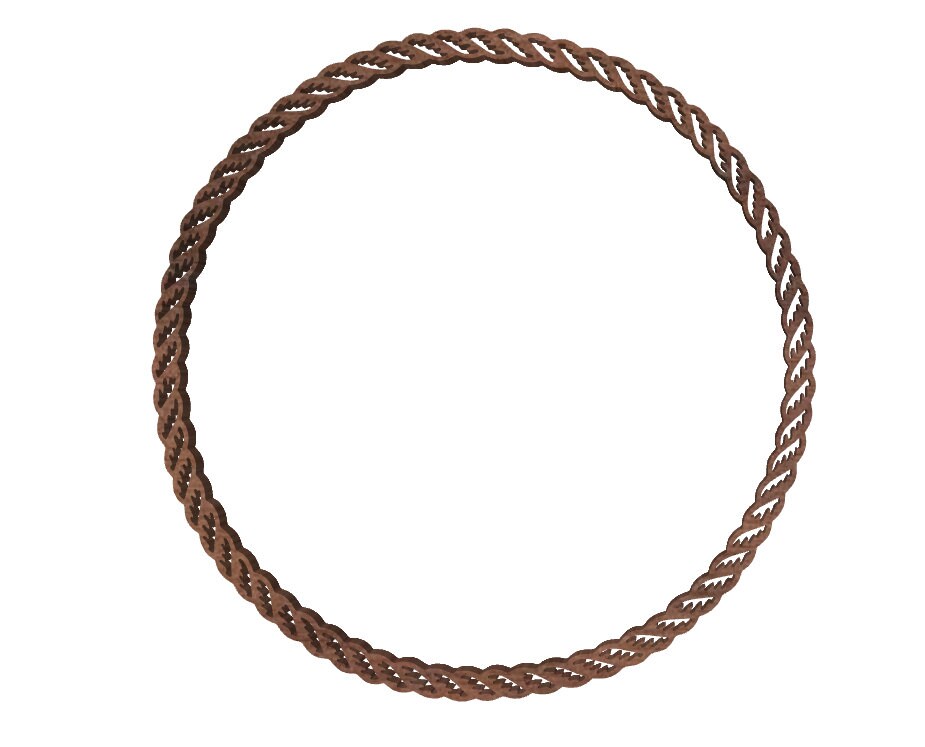Braided Rope Circle Digital File in SVG and PNG . Digital Files for ...