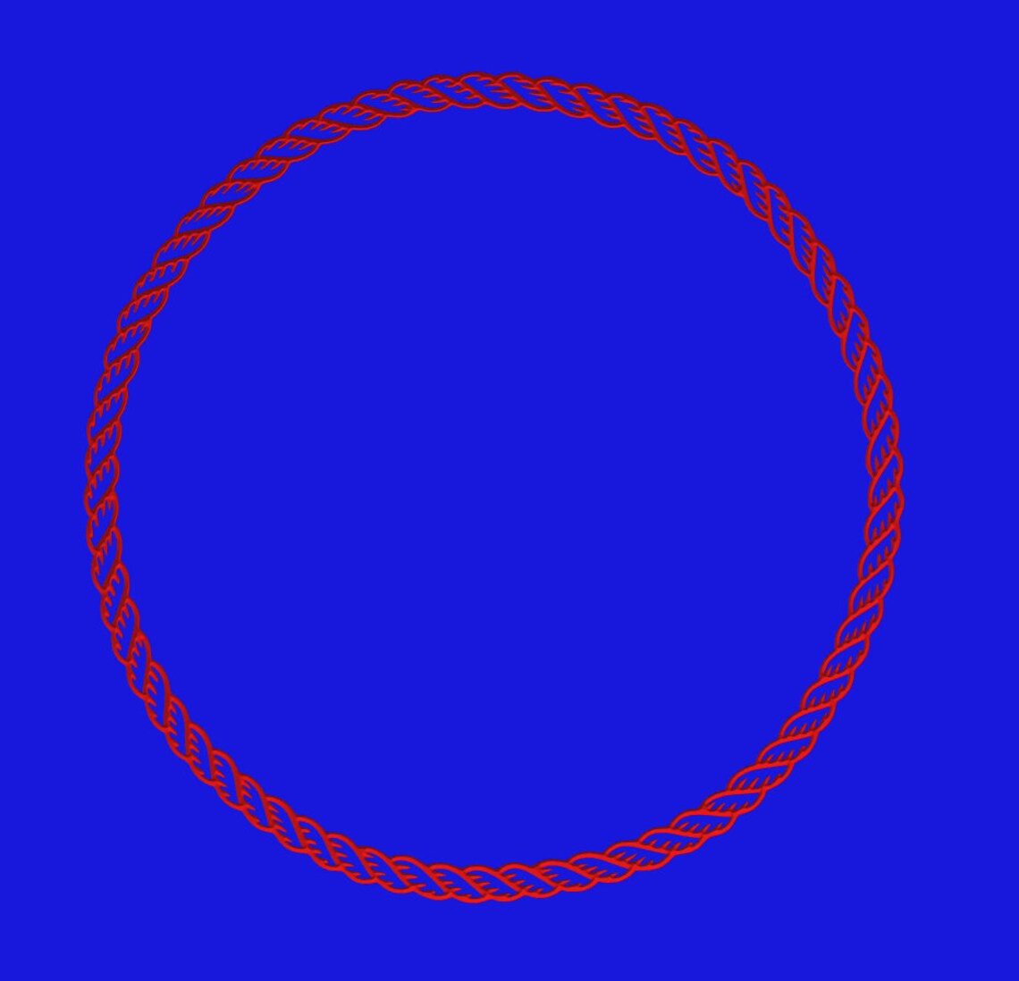 Braided Rope Circle Digital File in SVG and PNG . Digital | Etsy