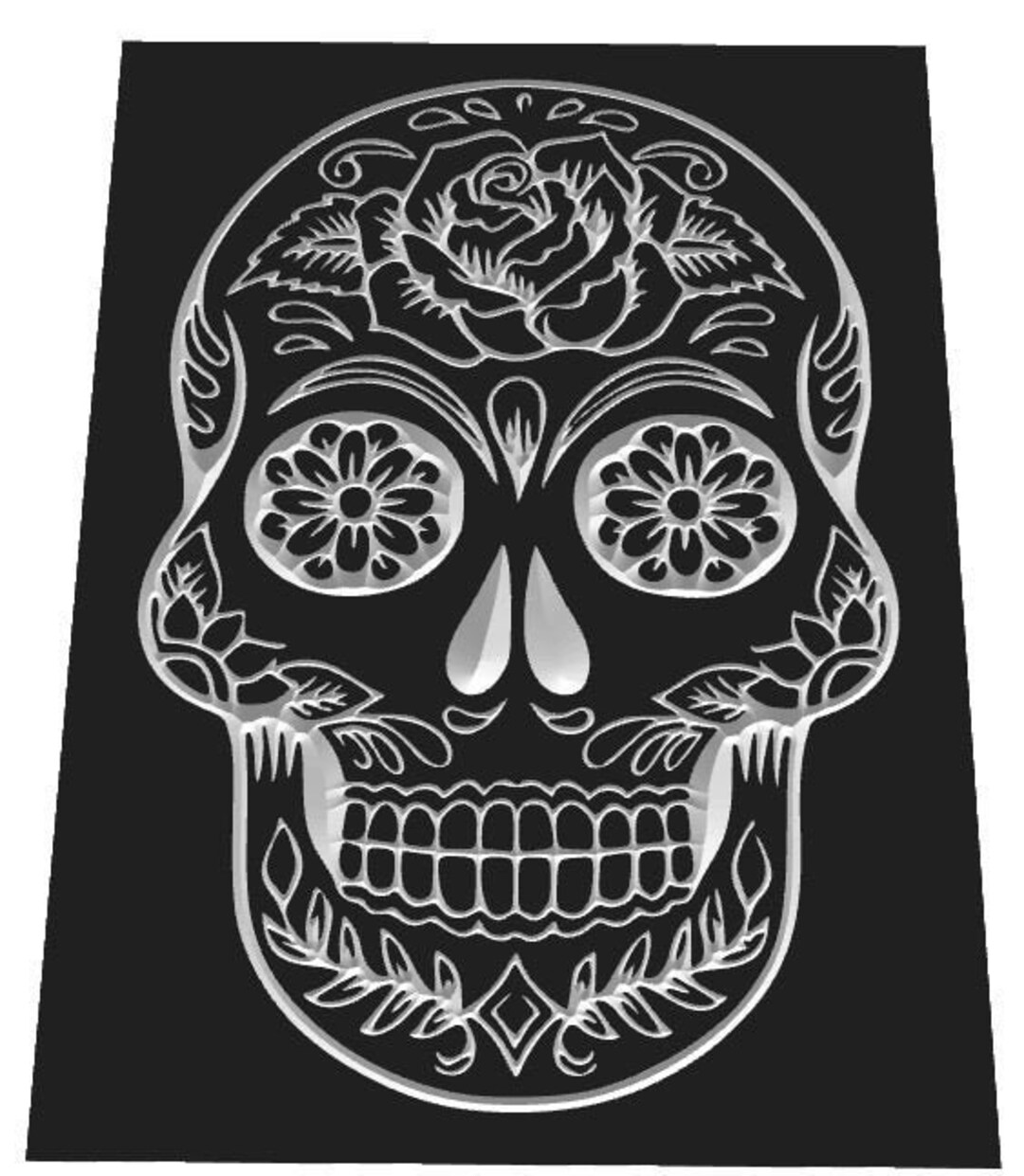 Sugar Skull SVG FILE , Digital Download for Cricut, Silhouette ...