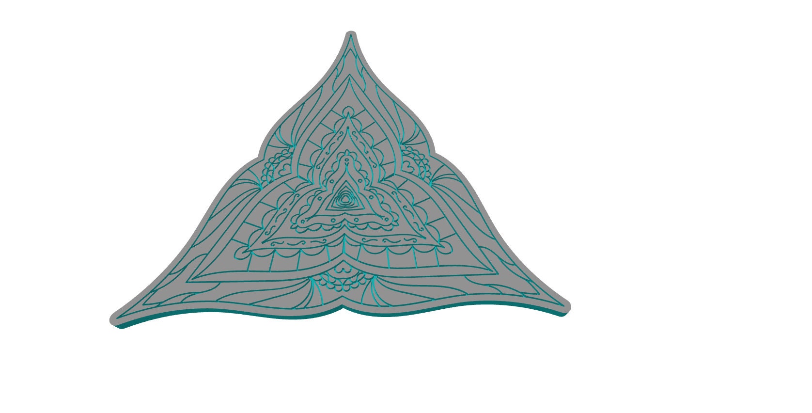 Triangle Mandala Svg File Perfect File for CNC or Laser - Etsy