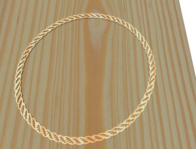 Braided Rope Circle Digital File in SVG and PNG . Digital Files for ...