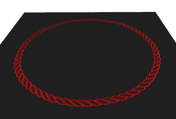 Braided Rope Circle Digital File in SVG and PNG . Digital | Etsy
