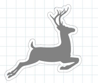 Jumping Deer - Svg File - Perfect File for CNC Candy Dish - Etsy