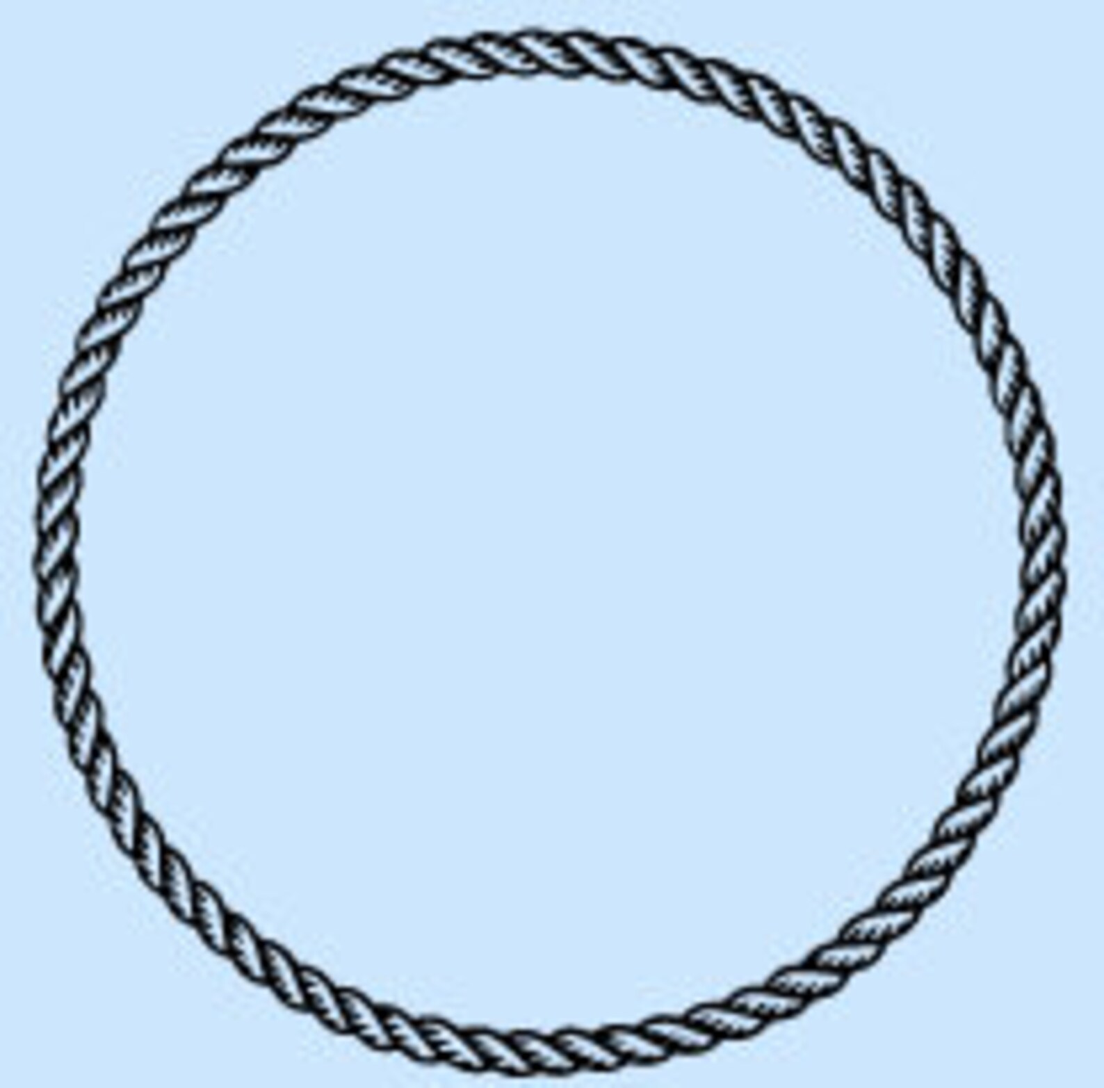 Braided Rope Circle Digital File in SVG and PNG . Digital Files for ...