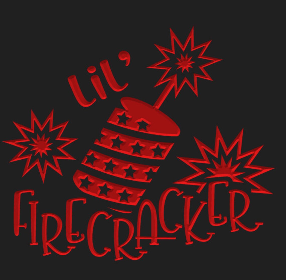 Lil' Firecracker Digital File in SVG and PNG . Digital Files for Cricut ...
