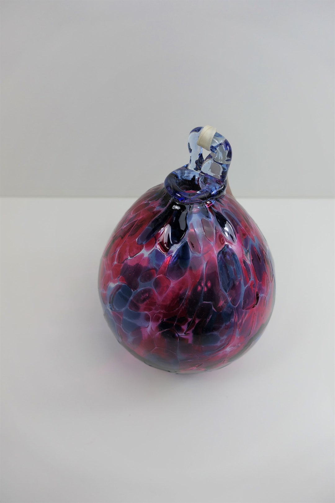 Blown Pink Purple and Blue Art Glass Hanging Balloon Scent Ball Oil ...