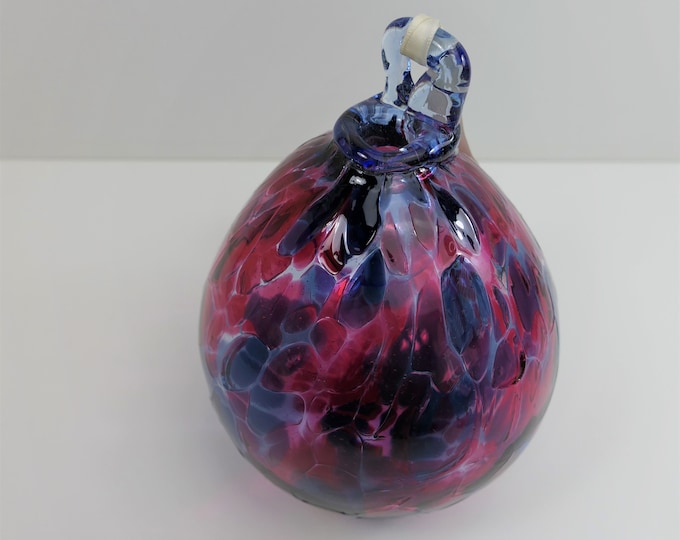 Blown Pink Purple and Blue Art Glass Hanging Balloon Scent Ball Oil ...