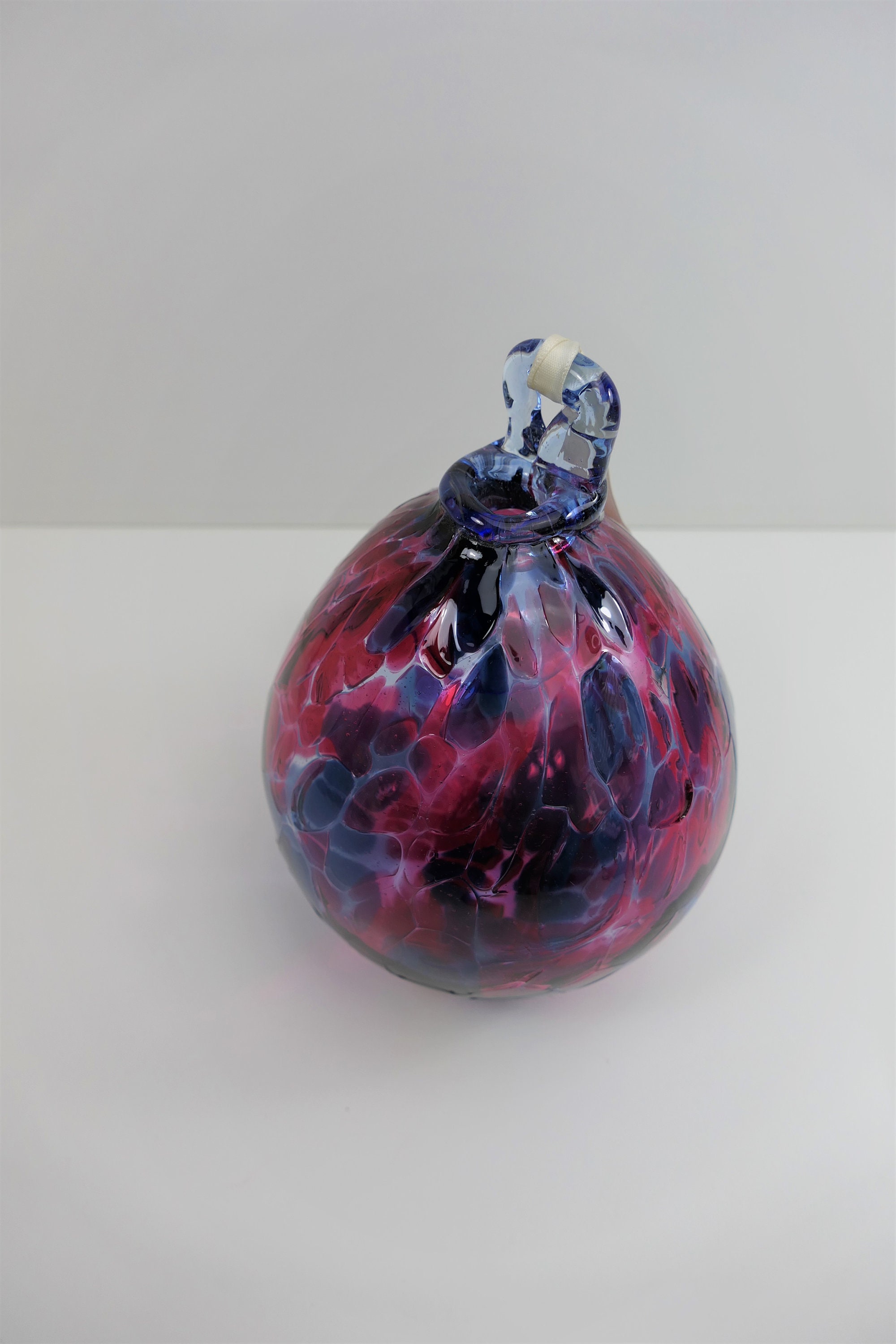 Blown Pink Purple and Blue Art Glass Hanging Balloon Scent Ball Oil ...