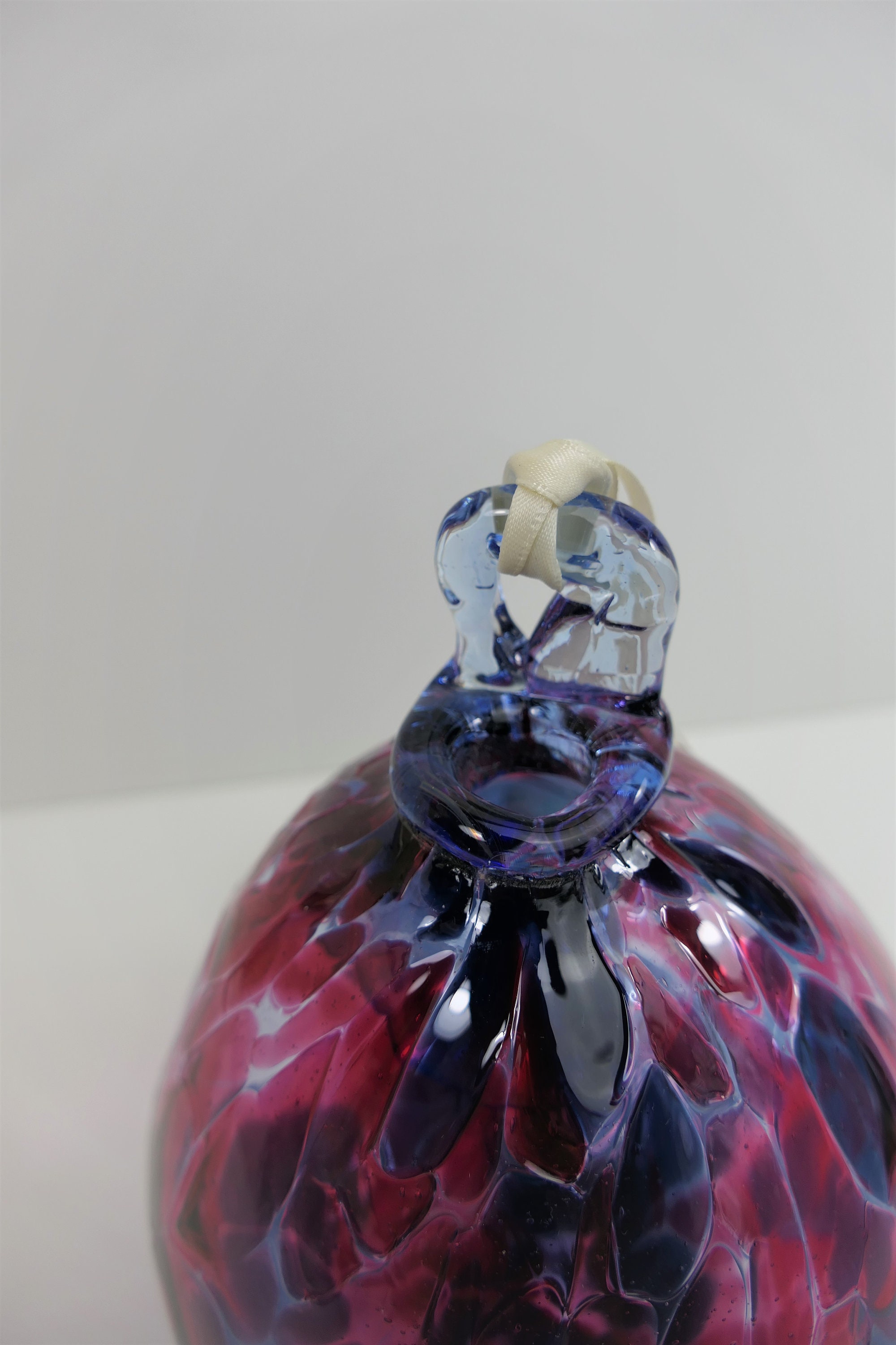 Blown Pink Purple and Blue Art Glass Hanging Balloon Scent Ball Oil ...