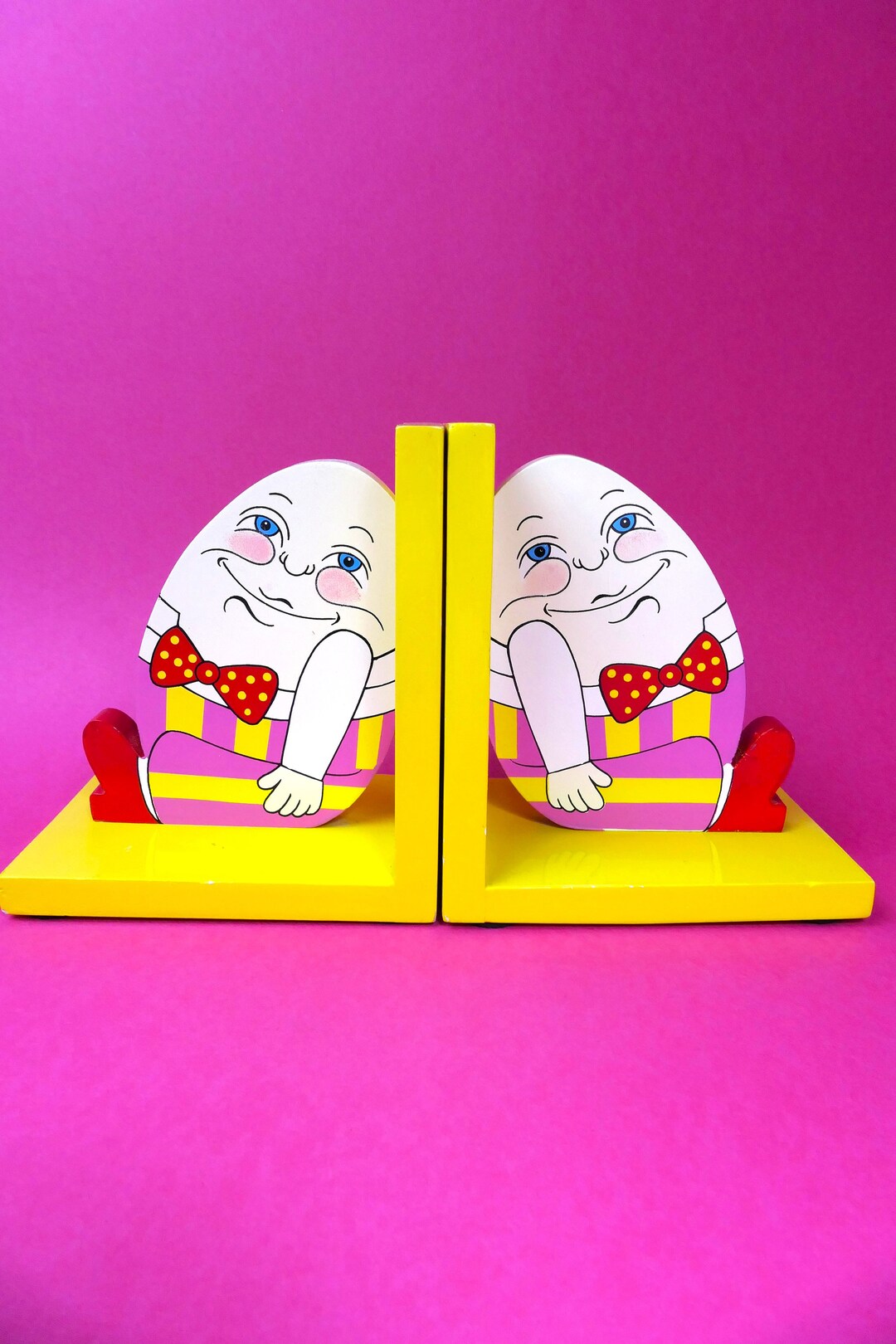 Vintage Wooden Humpty Dumpty Multicolored Nursery Girl Children Room ...