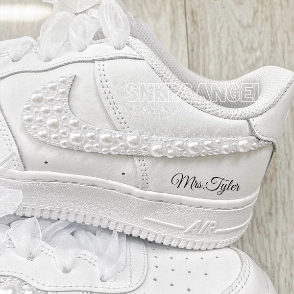 Bridal Sneakers Air Force Ones - Etsy